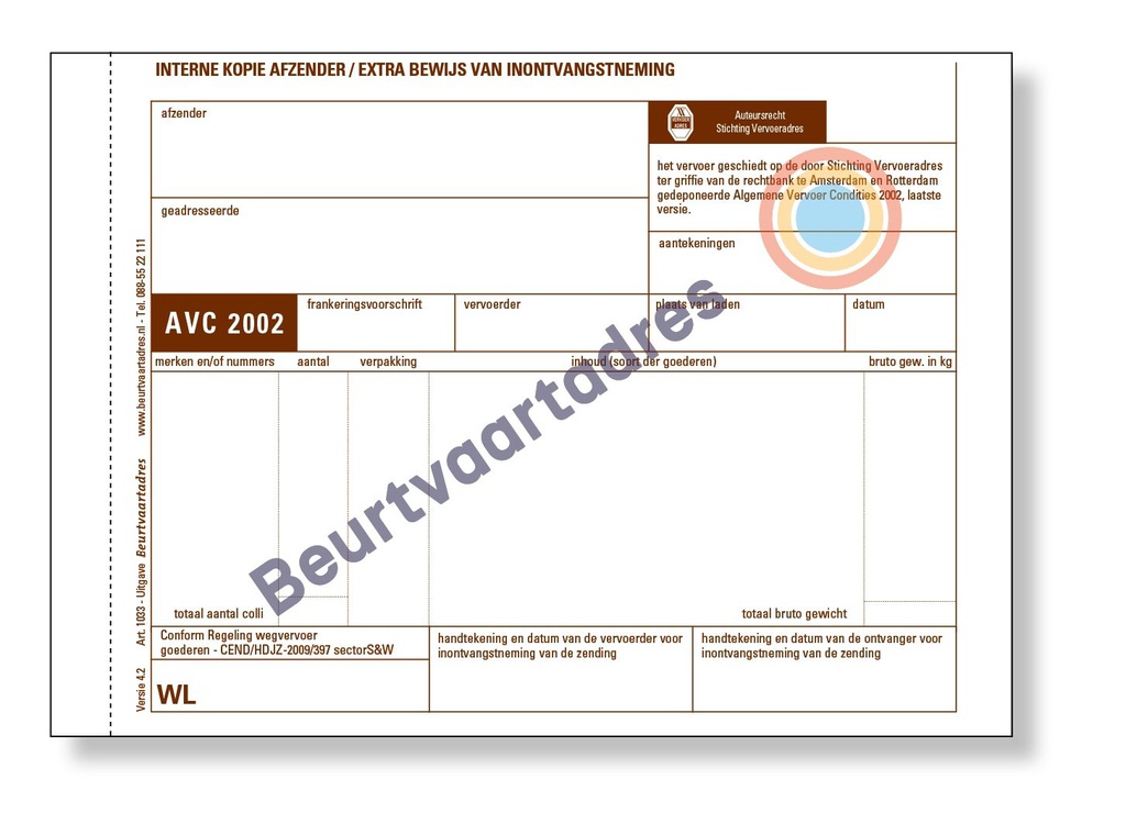 AVC 4-voud handmatige set model ORAA | Beurtvaartadres.nl